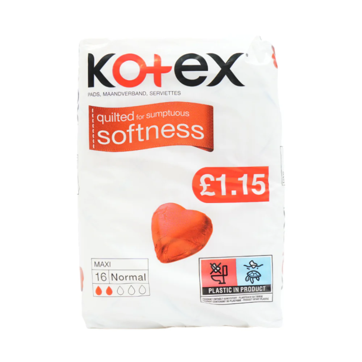 KOTEX SANITARY PADS SOFTNESS NORMAL 16PC | Daraz.pk