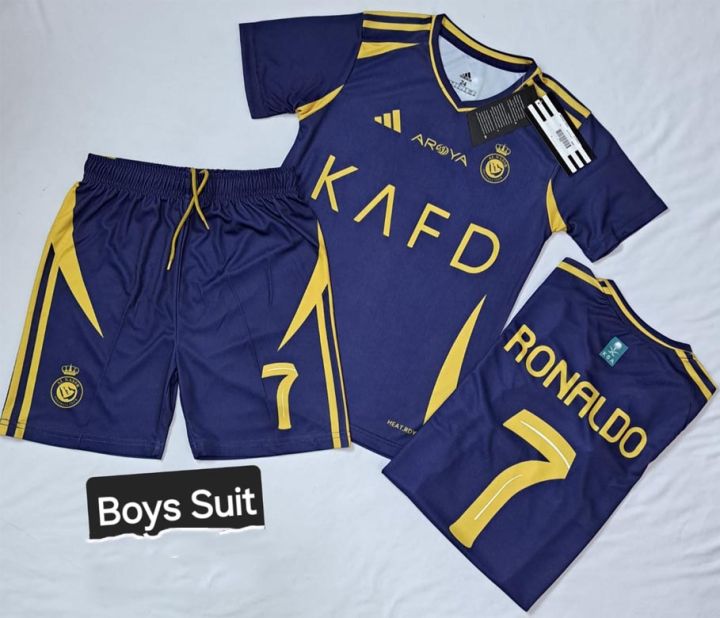 ronaldo alnssr foot ball kit for kid | Daraz.pk