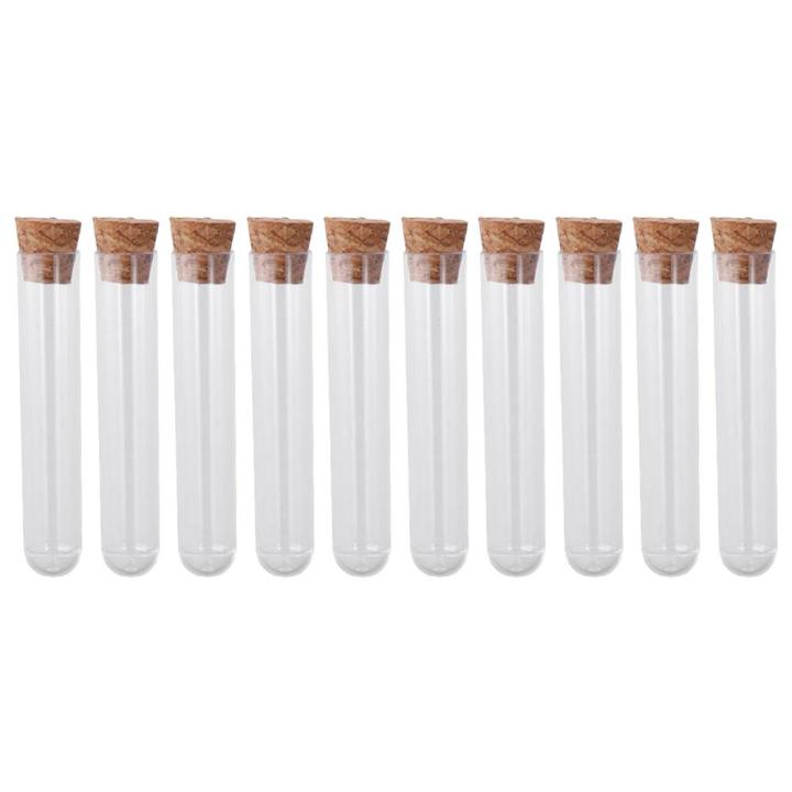 High-quality with Cork Stoppers Plastic Test Tubes Round Base Container ...