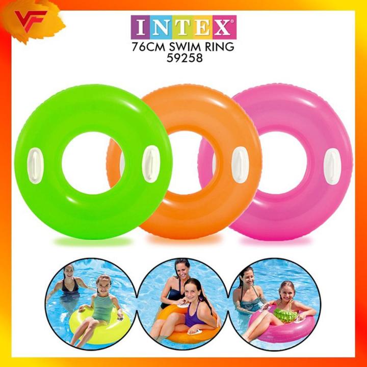 INTEX Hi-Gloss Tubes 30 Inch Tube with Handle Swim Ring Summer Fun ...