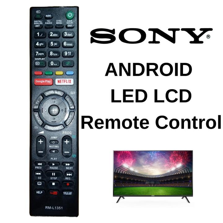SONY Universal Remote Control for SMART LED LCD with NETFLEX & Google ...