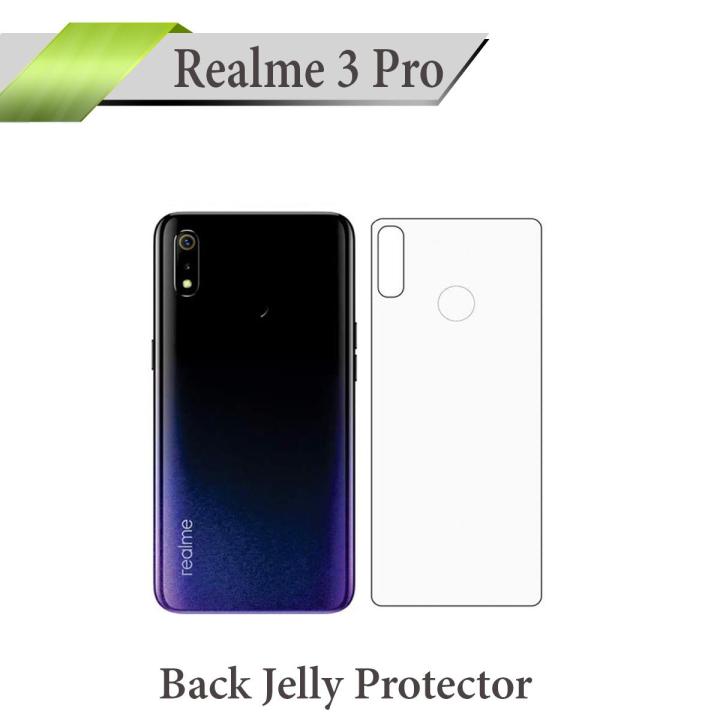 Realme_3 Pro Back Clear Jelly Protector Soft Film Protection Hydrogel Film Protector For Real me ...
