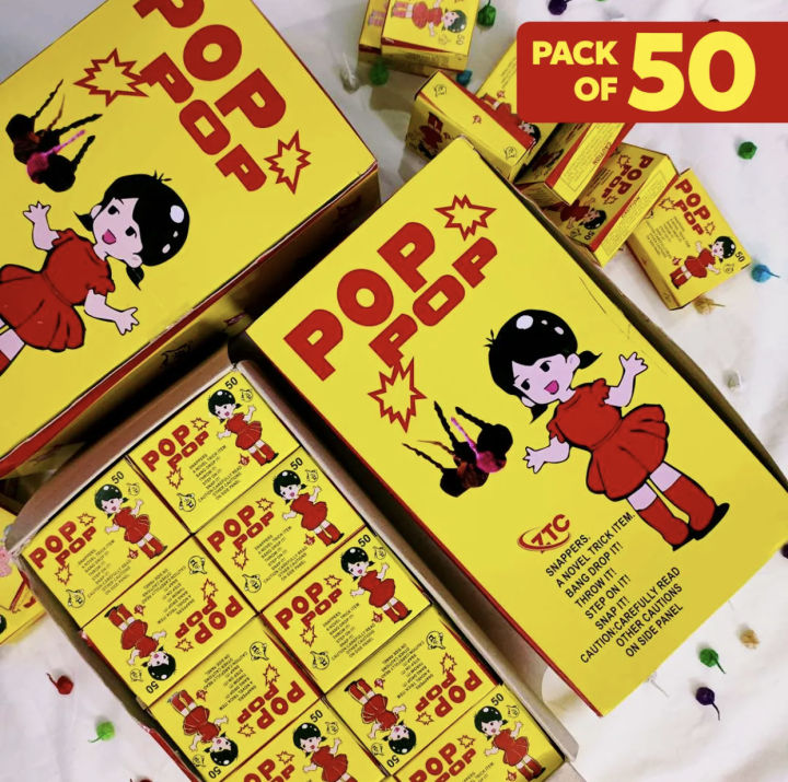 Pack Of 50 Pieces Box Pop Pop Mini Crackers For Childeren Playing And ...