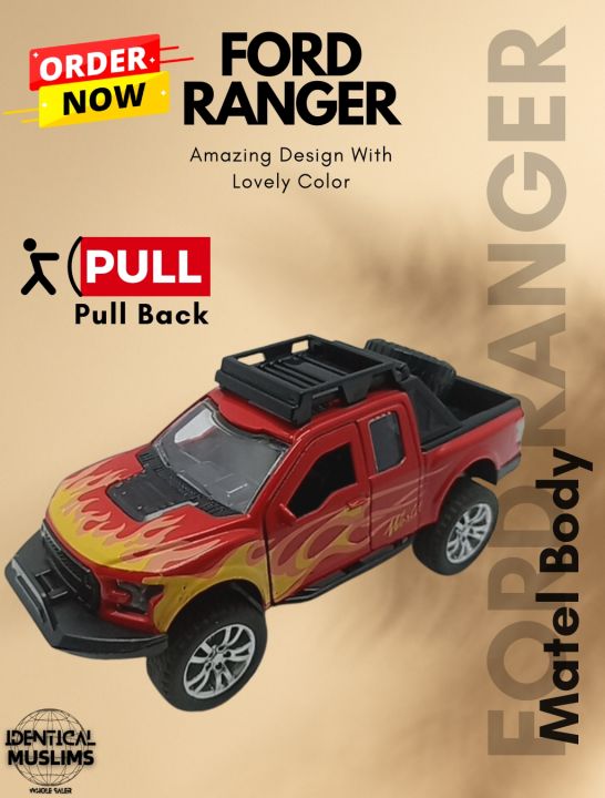 Hilux Dala Toy Car – Premium Alloy Metal, Openable Doors, Pull Back ...