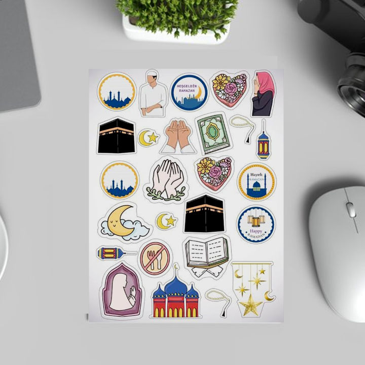 Ramadan Kareem Sticker Sheet Beautiful Islamic Stickers for Decorations ...
