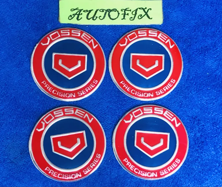 Car wheel center caps STICKERS Vossen 2.2 Inches red 04 PCS | Daraz.pk