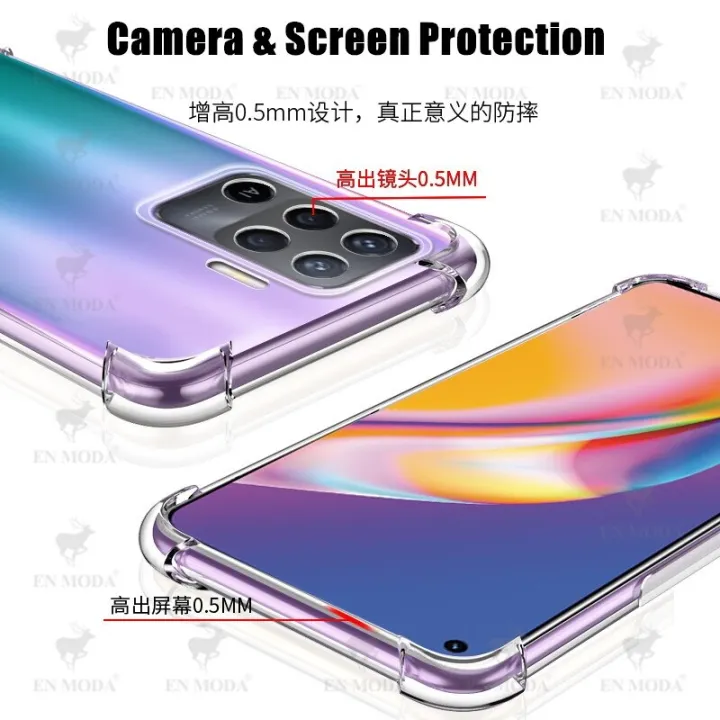 lthmy for OPPO F19 Pro CPH2285 Soft Gel Jelly Case Transparent Full ...