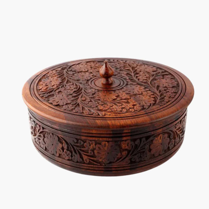 Wooden Chapati Hotpot – Premium Roti Hot Pot, Handmade Wooden Food ...