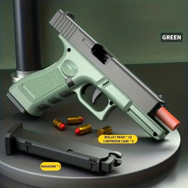 Zayraz G18 Glock Automatic Soft Bullet Toy Gun Automatic Shell Ejection ...
