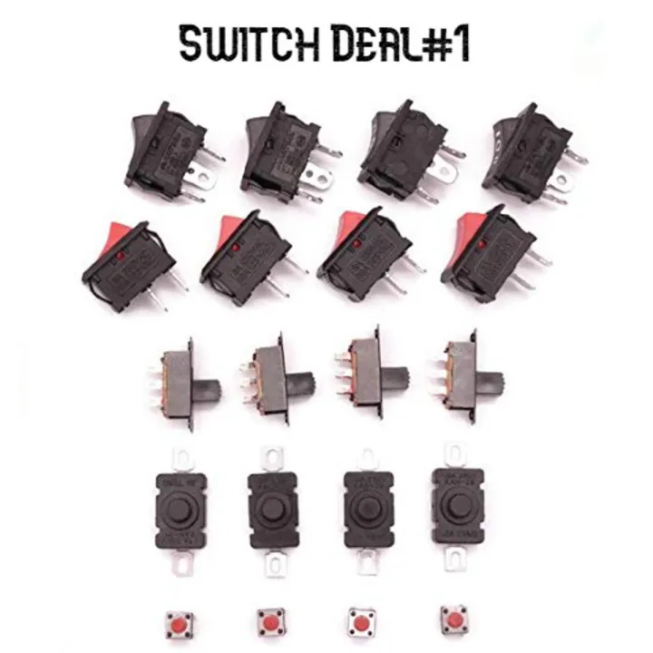 Electronic Circuit Combo Mini Switch Micro Switch Slide, Push, and ...