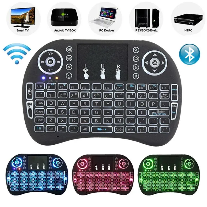 Mini Wireless Keyboard RF500 - Multi Color Backlit | Daraz.pk