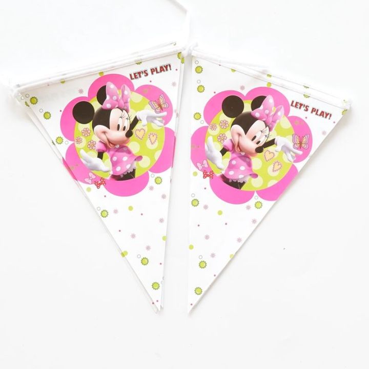Minnie Mouse Flag Banner For Birthday Party, Celebrations and ...