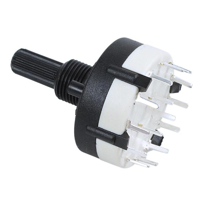 2X 3P4T 3 Pole 4 Position Single Wafer Band Selector Rotary Switch with ...