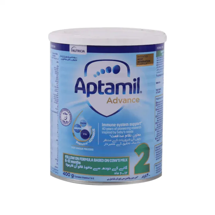 APTAMIL ADVANCE MILK POWDER STAGE 2 TIN 400 GM | Daraz.pk