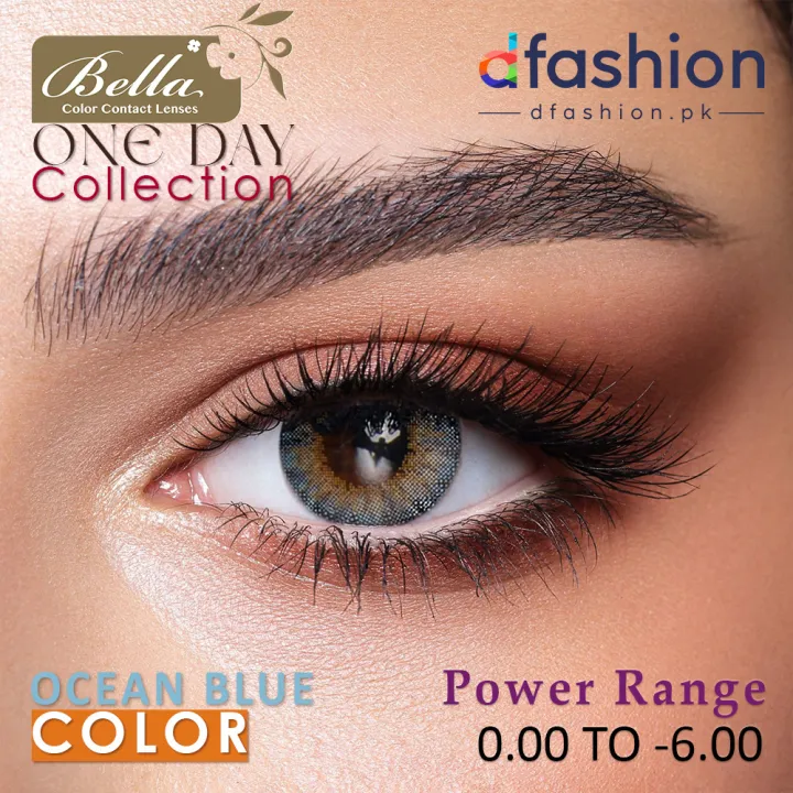 Bella Contact Lenses - One Day Collection - OCEAN BLUE - Available with ...