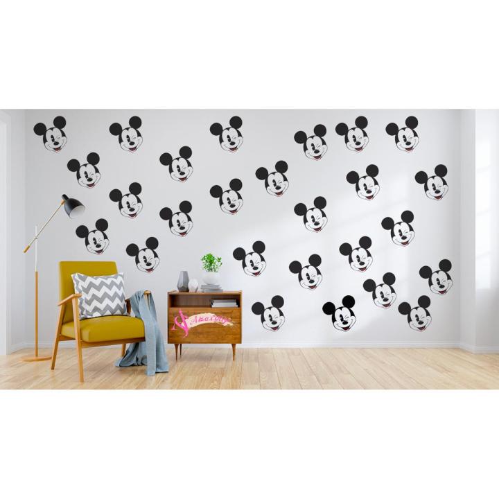 Mickey mouse vinyl sticker pack of 5 pieces 1.5 inches size | Daraz.pk