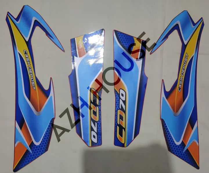 Tanki Tapa Sticker 2026 Model, Honda 70 (COMPLETE SET) | Daraz.pk