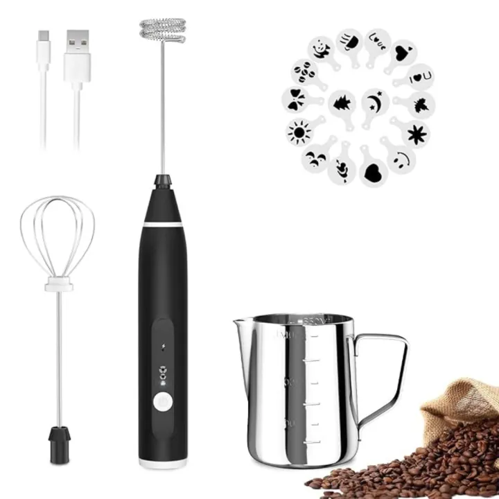 High Quality Coffee Beater and Egg Whisker, Rechargeable USB Connect ...