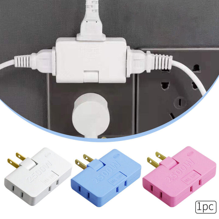 3 in 1 Extension Plug Adapter Foldable, Mini Rotatable Socket Converter ...