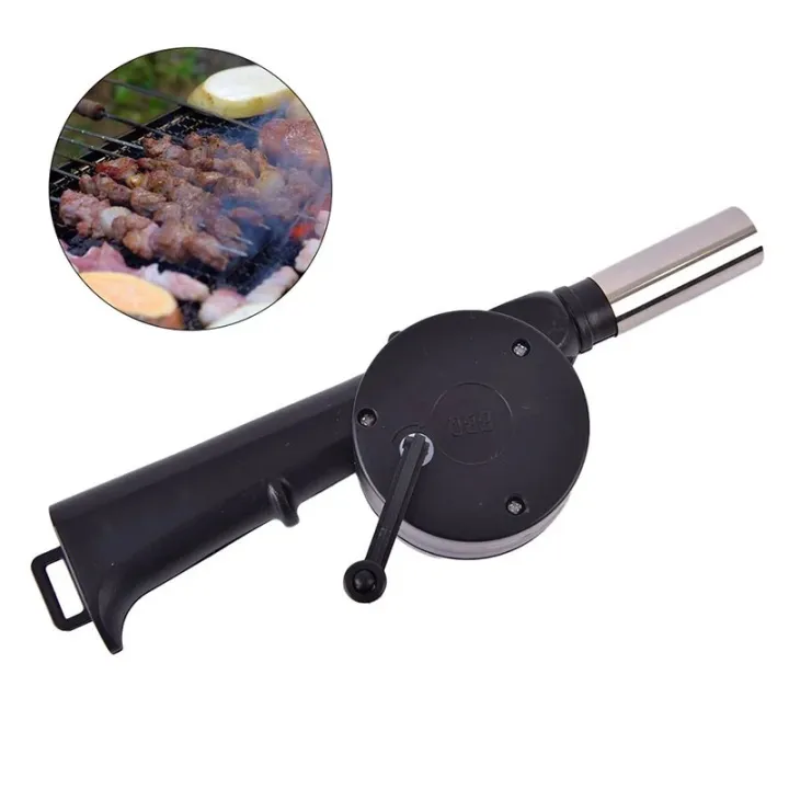 Outdoor Barbecue Fan Hand-cranked Air Blower Portable BBQ Grill Fire ...