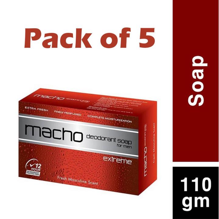 Macho Deodorant Soap for men pack of 5 | Daraz.pk