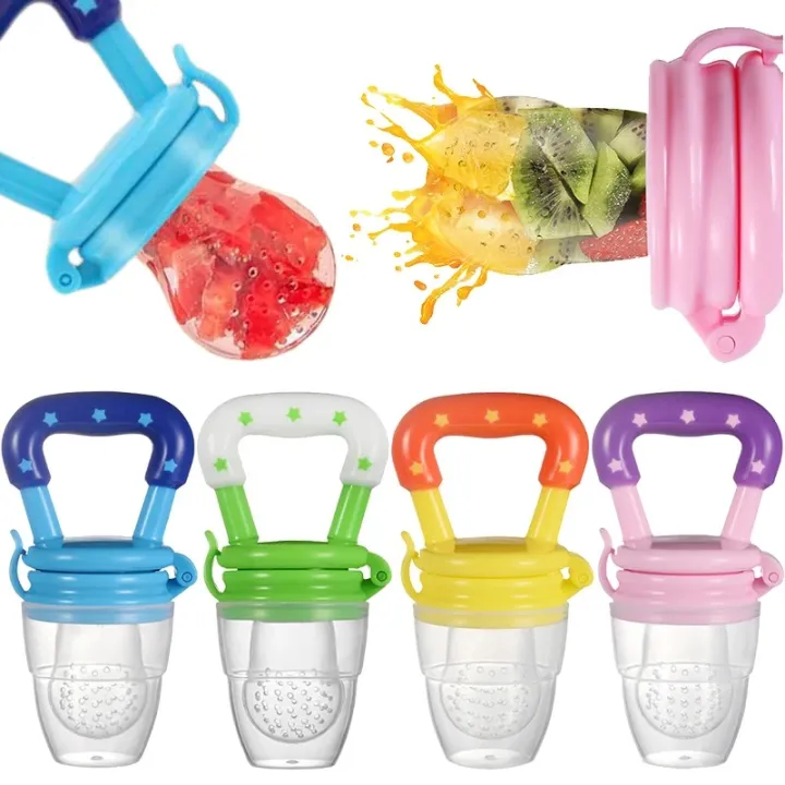 Baby Fruit Feeder Pacifier Teething Toys Fresh Food Feeder Infant Fruit ...