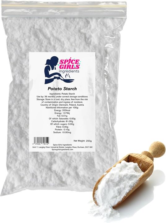 Pure Potato Starch Powder 250g | Gluten-Free Thickener | For Cooking ...