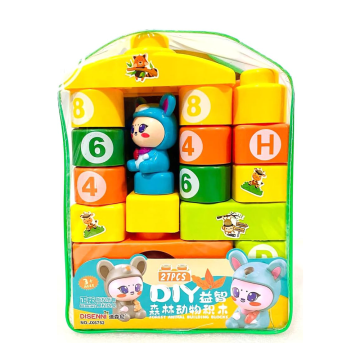 Happy Tiger Building Blocks Series 27Pcs | Daraz.pk