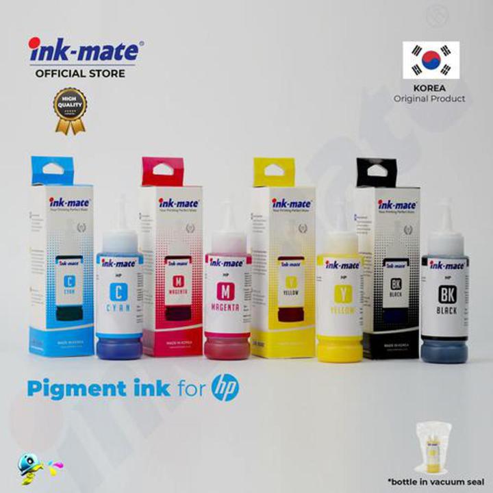 HP Pigment Printer Refill Ink ink 1 set of 100ml CMYK (4 colors) Inkmate Made in Korea | Daraz.pk