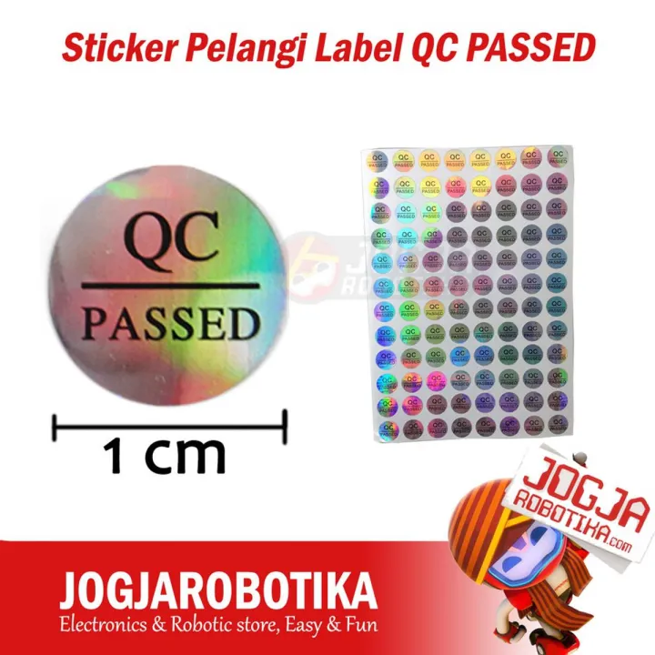 Rainbow Sticker QC PASSED Hologram Label | Daraz.pk