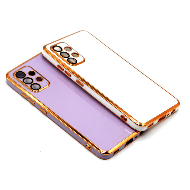 Samsung Galaxy A32 4G Camera Protection Back Cover Soft Multi Golden ...