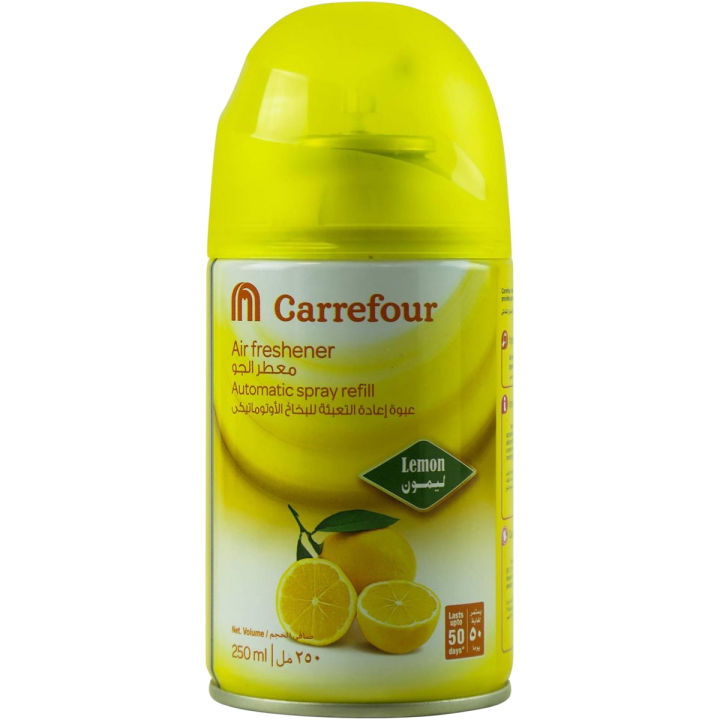 WBM Carrefour Air Freshener Lemon - 250ml | Automatic Spray Refill ...