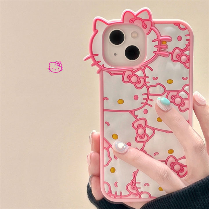 【Ready stock+COD】Girl's Heart Pink Hello Kitty Cat Silicone Suitable ...