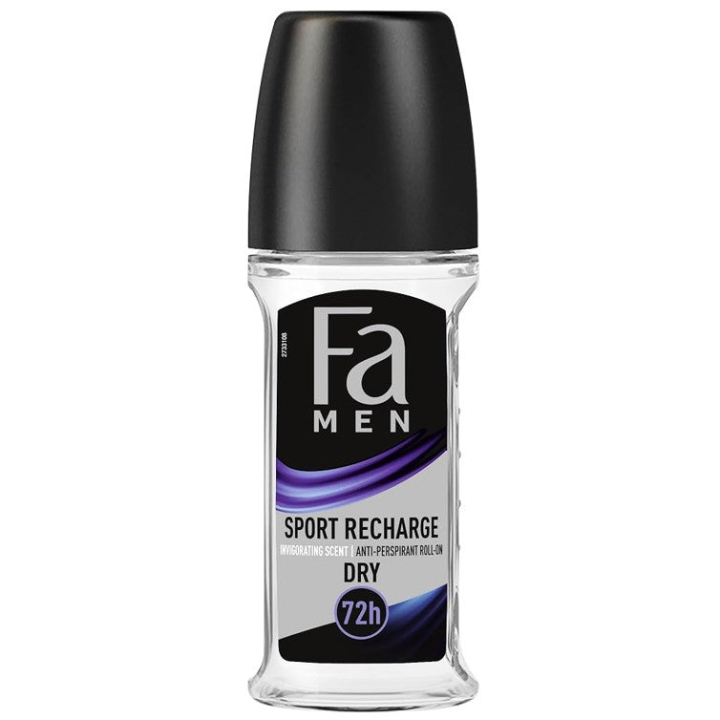 Fa Men Dry Roll On Sport | Sport Recharge 72H Protection Antiperspirant ...