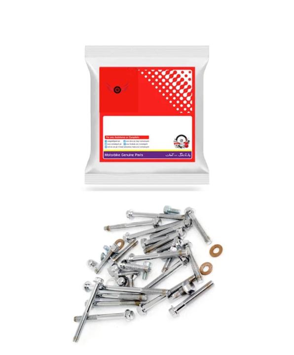 BOLT KIT HALF CHROME CD-70 (Including Roller Bolt + Head Bolt ...