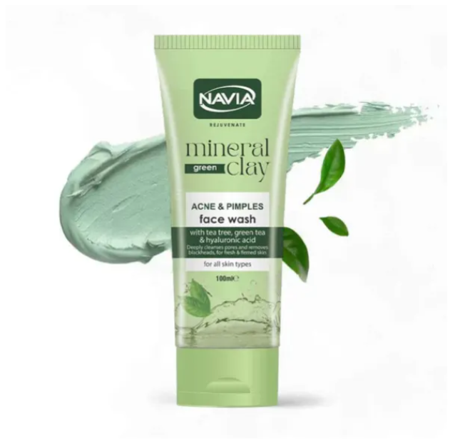Navia Mineral Clay Acne & Pimple Clear Face Wash - 100 ml | Daraz.pk