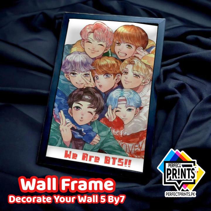 Bts anime bts accessories Decorating Your Wall Frame | Daraz.pk