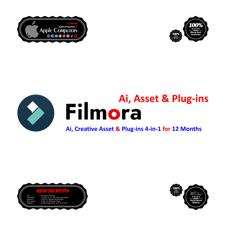 Wondershare Filmora - Ai Credits, Creative Asset and Plug-ins 4-in-1 ...