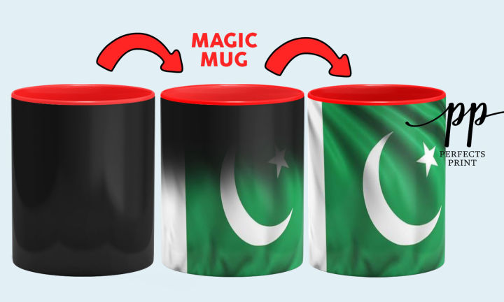 Pakistan Flag Coffee Magic Mug 330Ml (Quality Print) | Daraz.pk