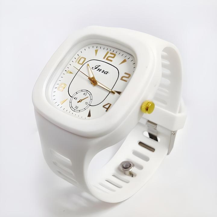 Big Square Dial Rubber Strap Watches for Boys Men Trendy Analog | Daraz.pk