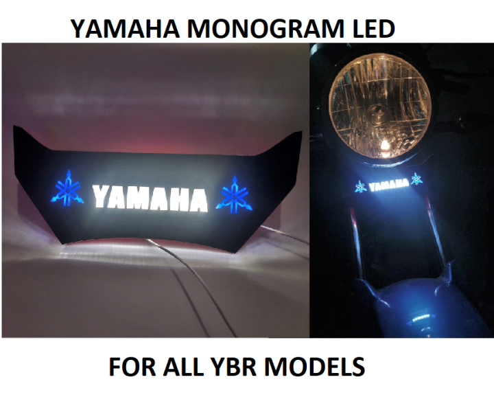 Yamaha Monogram LED White Blue 3D Slim Design For All Ybr Yamaha Models ...