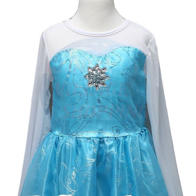 Princess Frozen Costume for Girls Long Sleeve Elsa Costume Kids | Daraz.pk