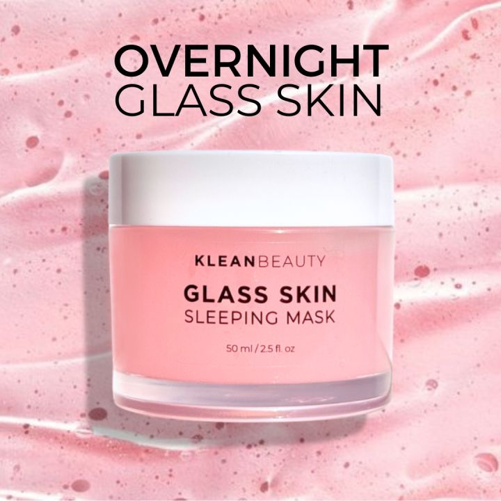 Klean beauty Glass Skin Sleeping Mask 50ML Barrier Boosting | Anti ...