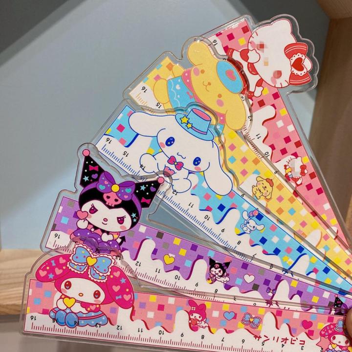 Sanrio hello kitty ruler girl drawing measurement cute Kuromi Melody ...