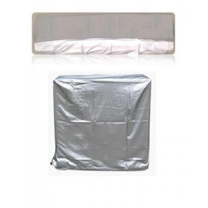 AC Dust Cover For Indoor & Outdoor Unit - Silver 2 Ton Good Parachute ...