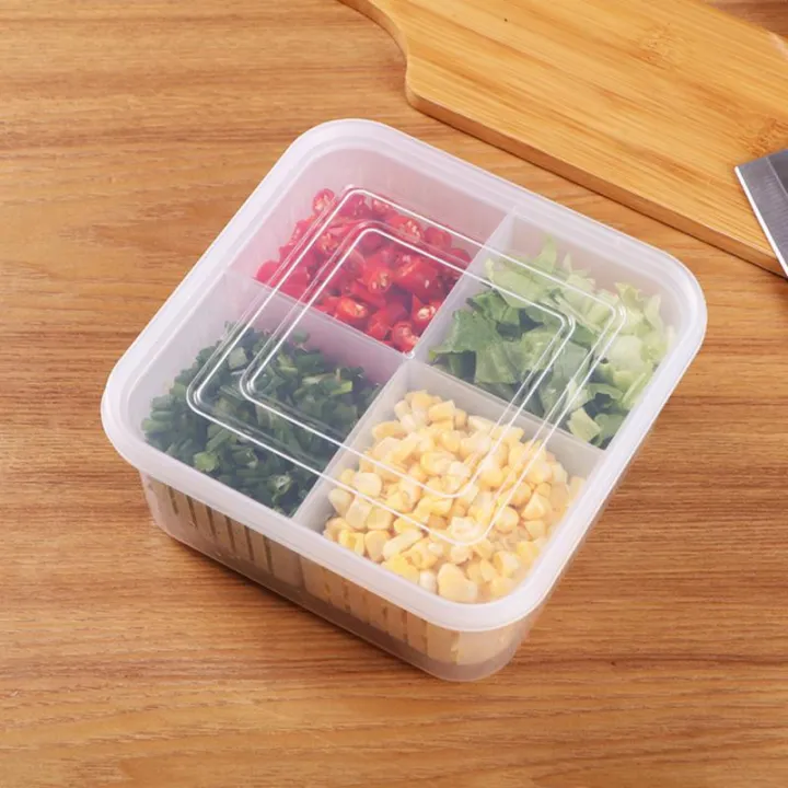 Fresh-keeping Box Ginger Garlic Green Onion Storage Food Organizer ...