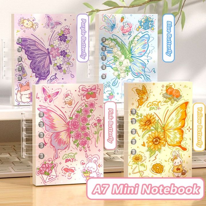 New A7 Pocket Notebook Loose-leaf Square Mini Notebook 80Sheets ...