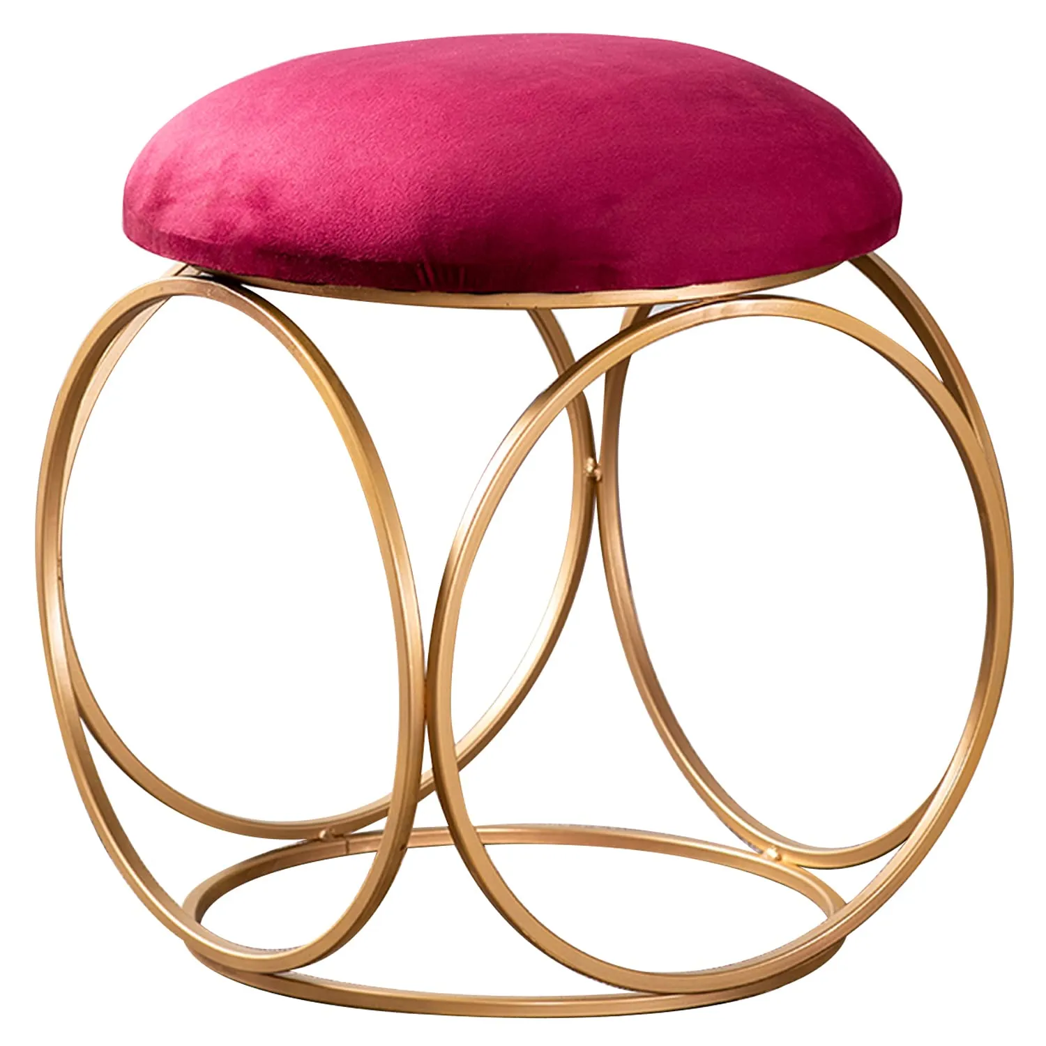 Ottoman Stool Stool For Living Room Metallic Side Table Stool Ottoman ...