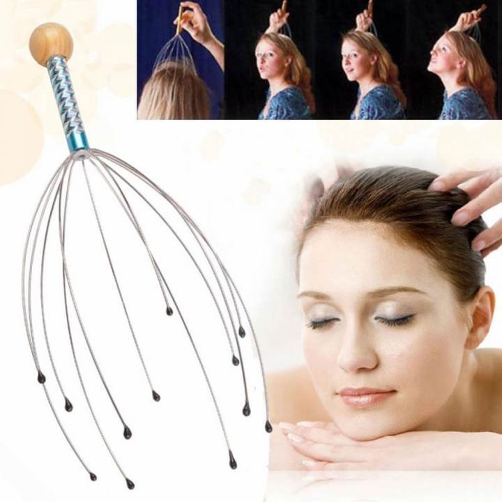 1 Pc Octopus Head Massager For Deep Relaxation And Stress Relief ...