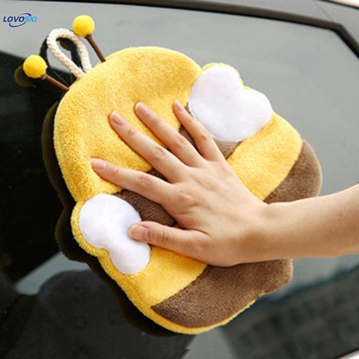 Hand Towel with Hanging Loops Animal Shape for Apartment Holiday ...